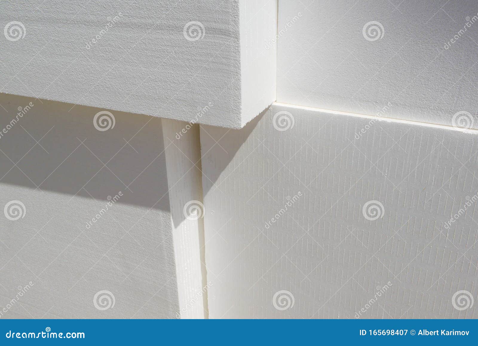 Styrofoam Blocks And Reinforced Cement With Stones, Insulating Concrete ...