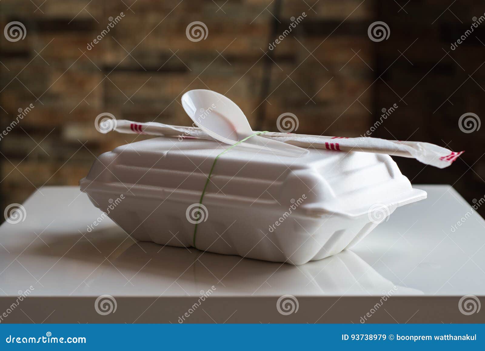 Styrofoam box for food stock image. Image of biodegradable - 93738979