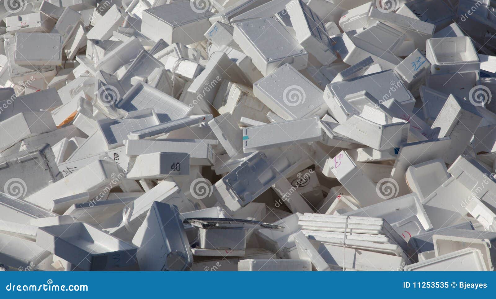Styrofoam boxes stock image. Image of trash, foam, outdoors - 11253535