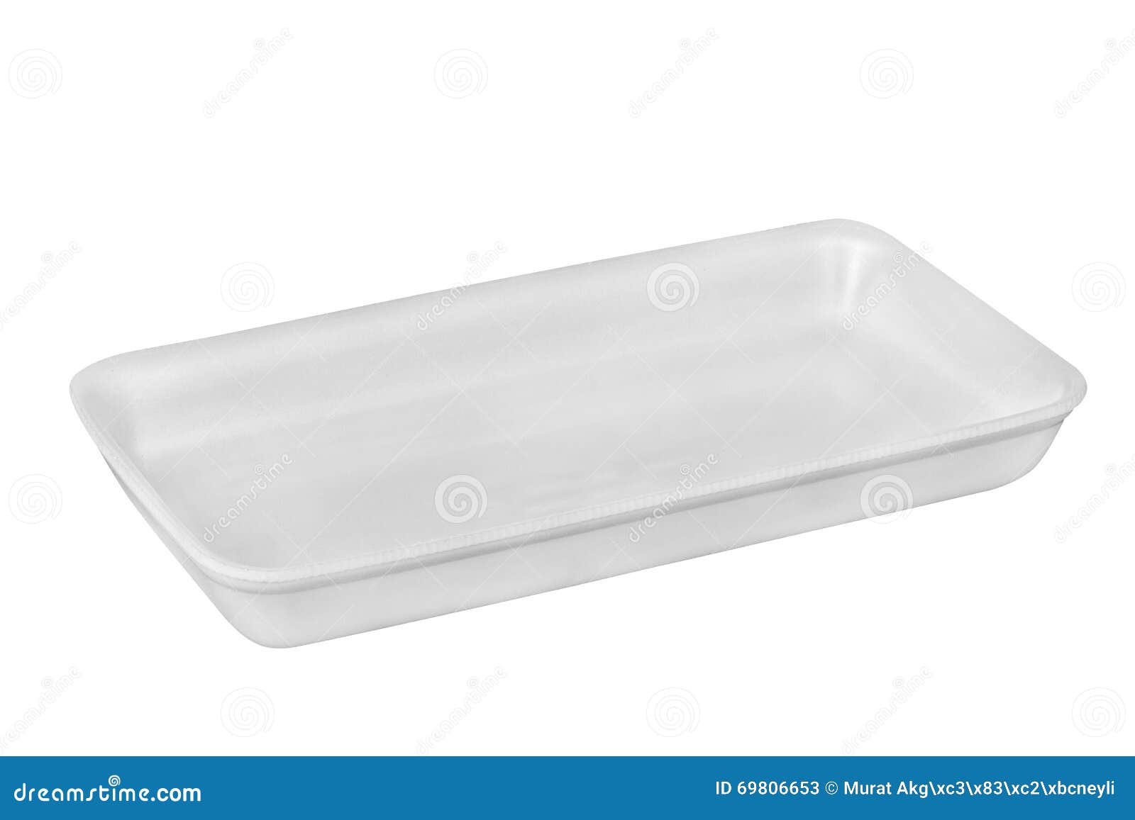 Styrofoam Food Tray Isolated on White with Clipping Path Stock Image ...