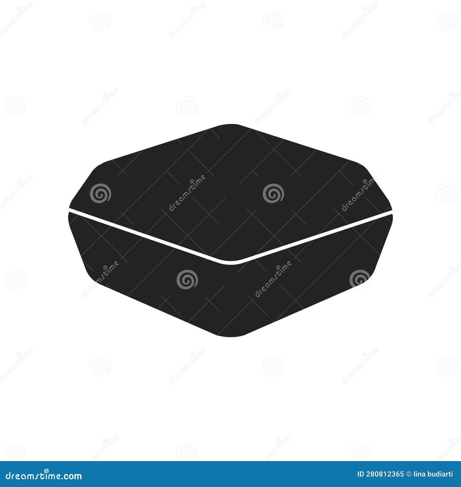 Styrofoam Lunch Box Icon Cartoon Vector | CartoonDealer.com #281151607