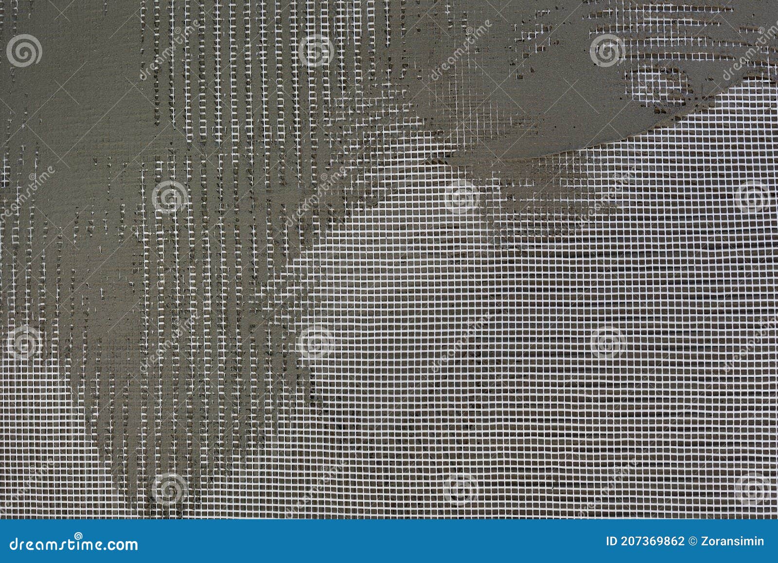 Styrofoam, Polystyrene Insulation of Wall with Mortar and Netting Stock ...