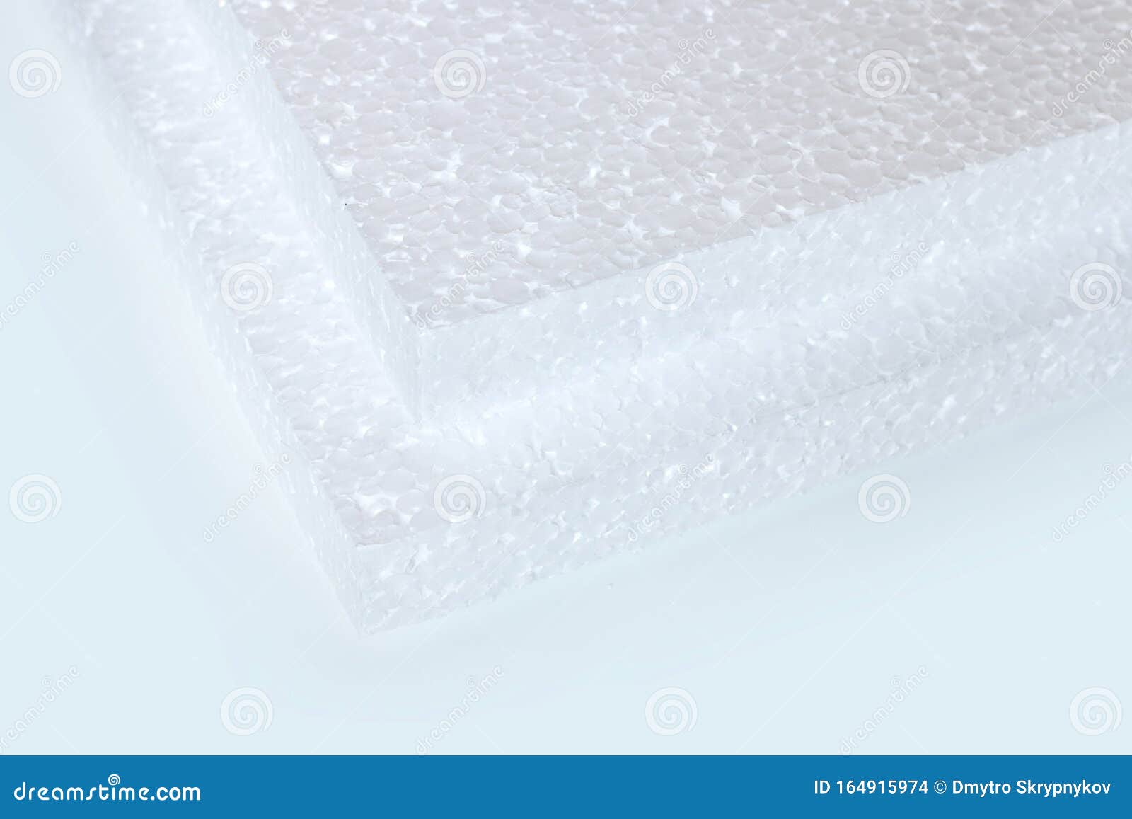 Styrofoam Sheet on a White Background. Polystyrene Stock Photo - Image ...
