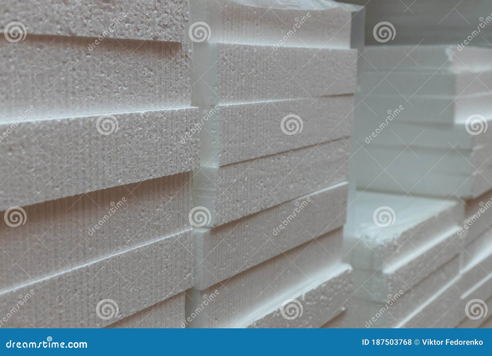 Styrofoam Stacks at a Building Materials Warehouse in a Store Stock ...