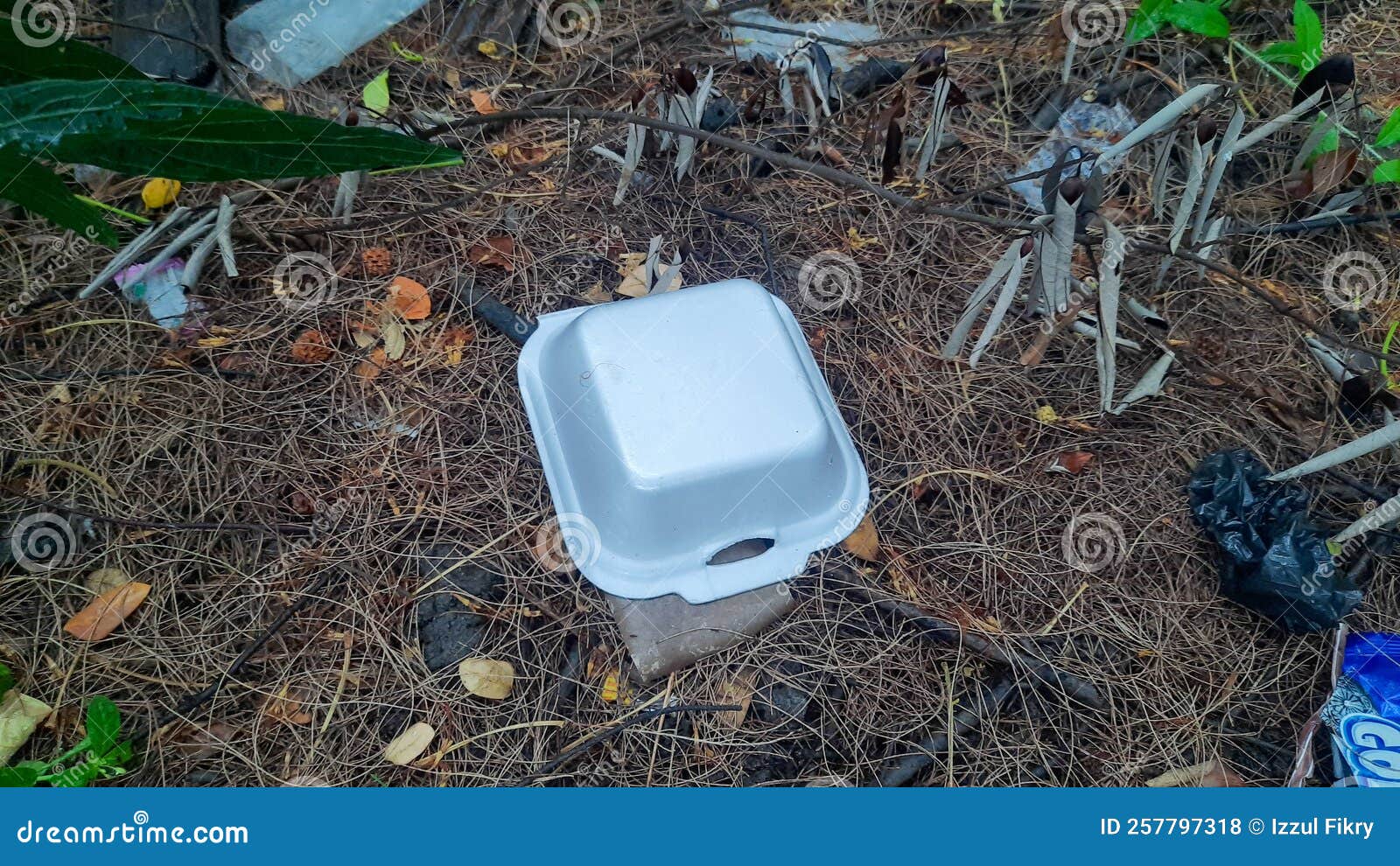 Styrofoam Waste After Facade Insulation. Polystyrene Scraps On The ...