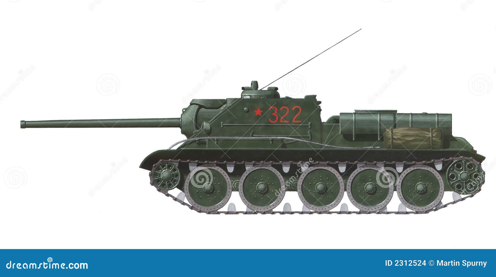 SU-85 self propelled gun stock photo. Image of camouflage - 2312524