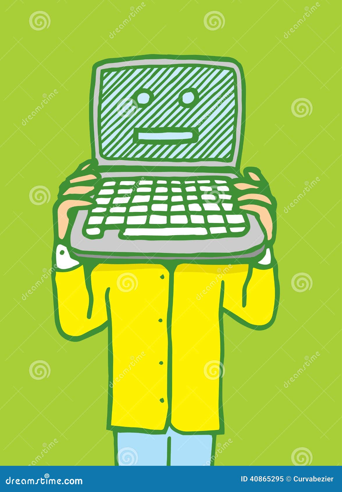 Su identidad digital ilustración del vector. Ilustración de medio ...