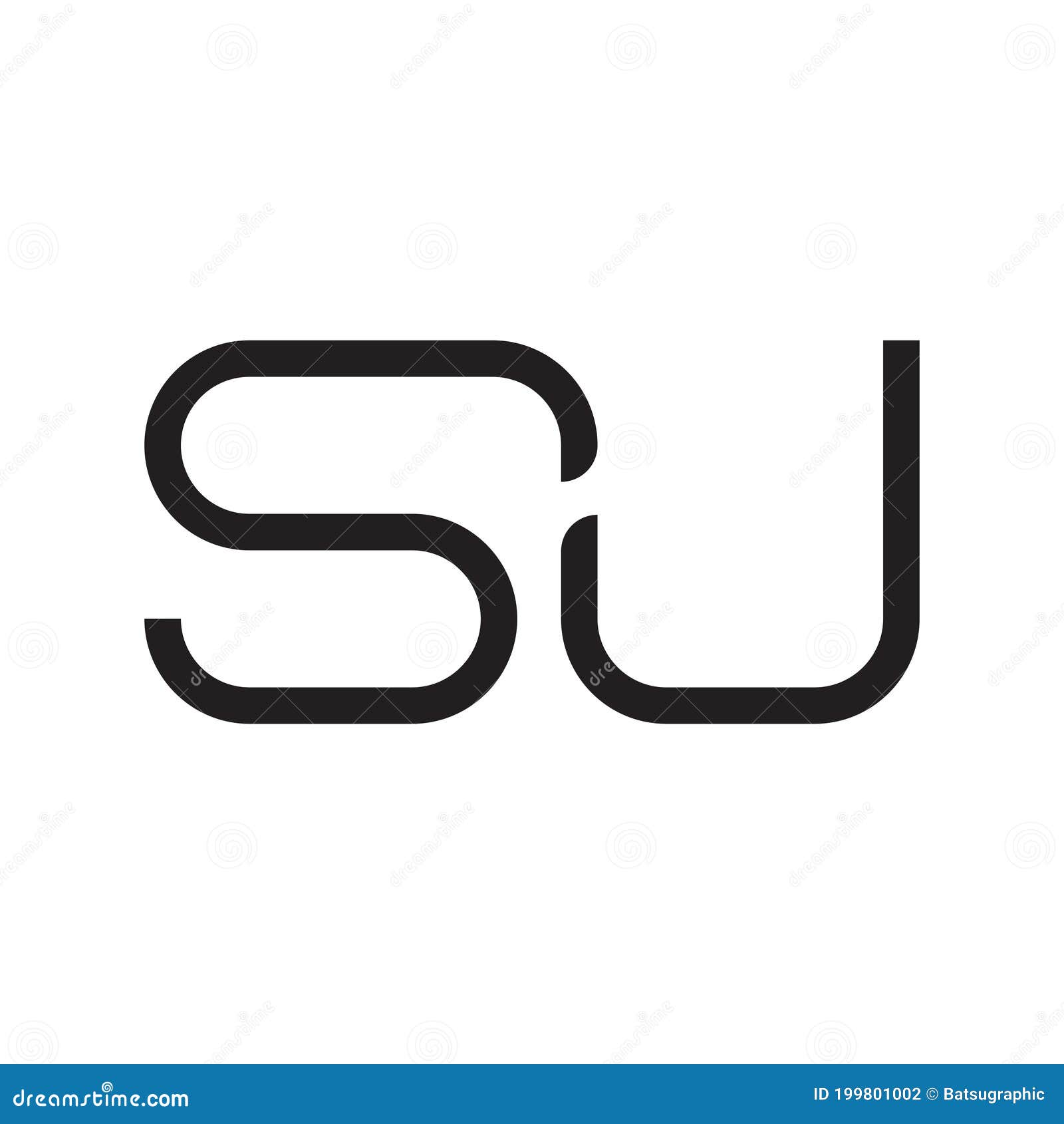 Su Initial Letter Vector Logo Icon Stock Vector - Illustration of flat ...