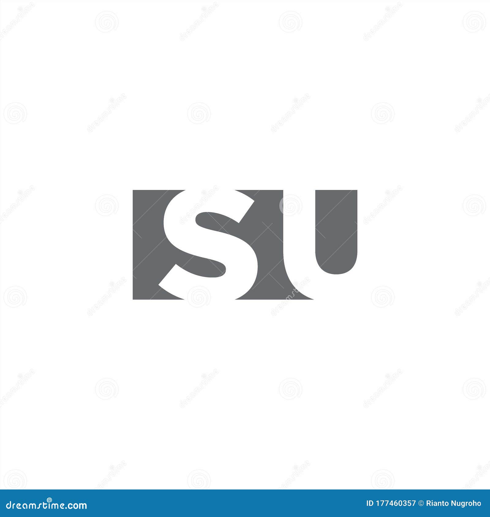 SU Logo Monogram with Negative Space Style Design Template Stock Vector ...