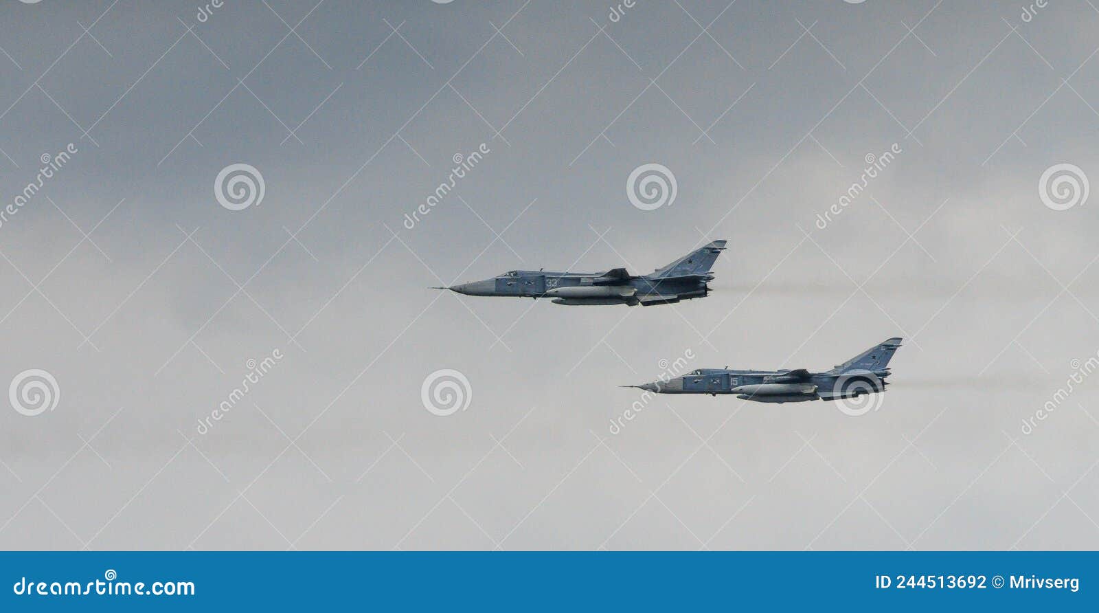 Su-24 Russian Bomber in Flight Editorial Photography - Image of forces ...