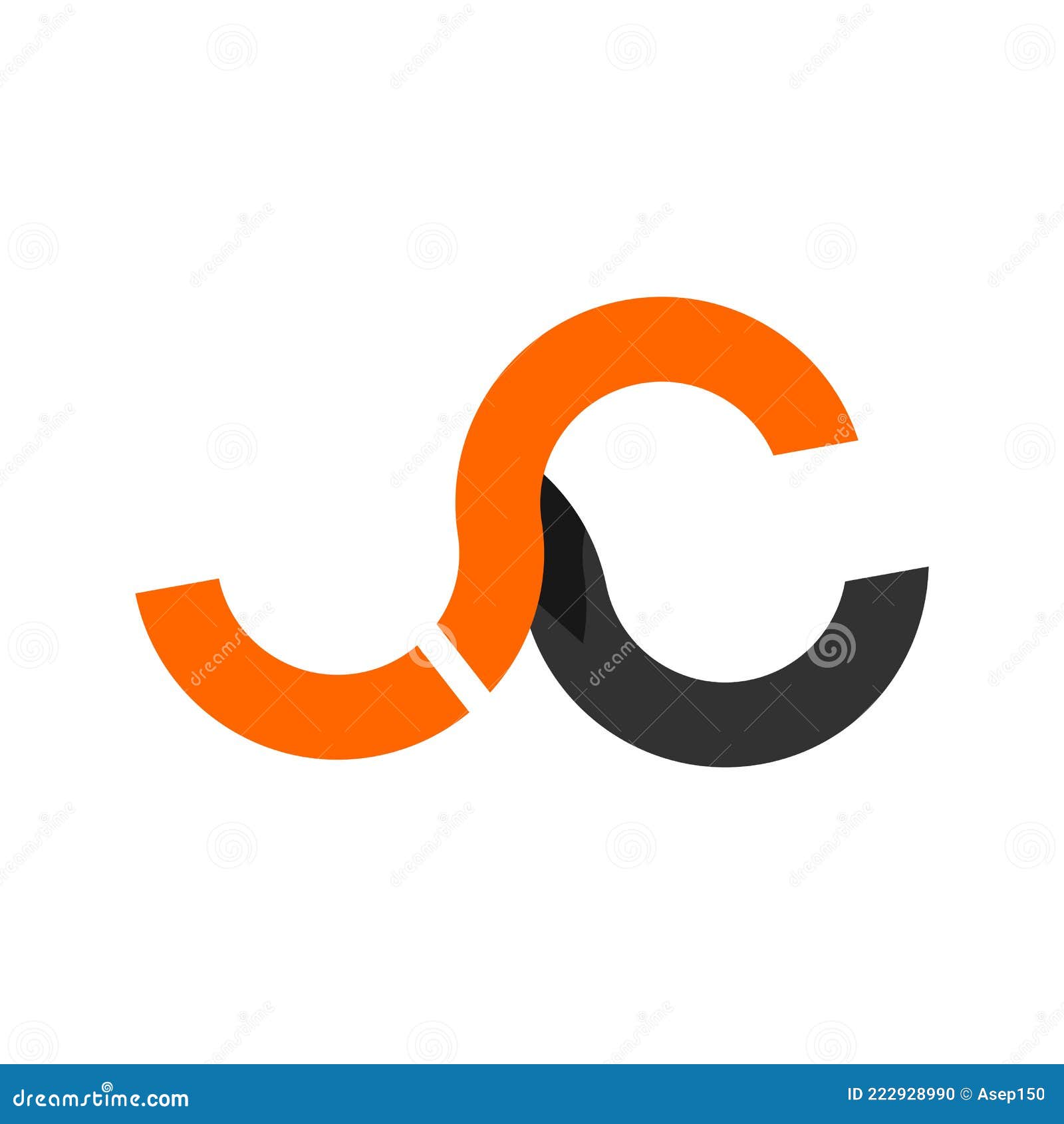 SU, SC, SUC, UC Initials Geometric Rounded Logo and Vector Icon Stock ...