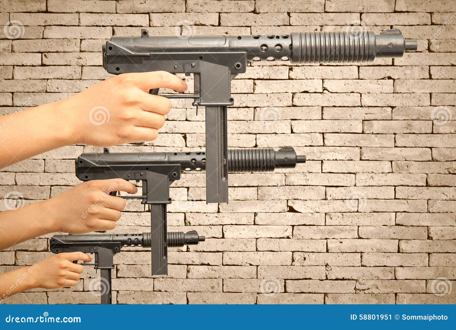 Sub-machine gun stock image. Image of armor, kill, machinegun - 58801951