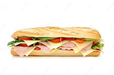 Sub sandwich stock photo. Image of baguette, submarine - 11155758