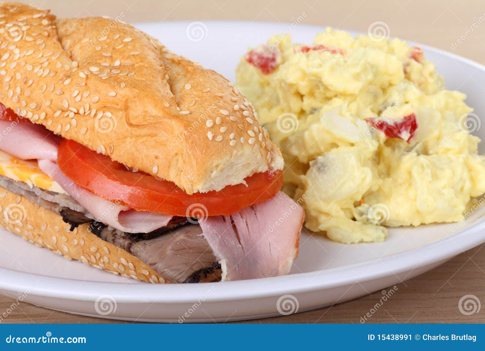 Sub Sandwich Meal stock image. Image of meal, lunch, food - 15438991