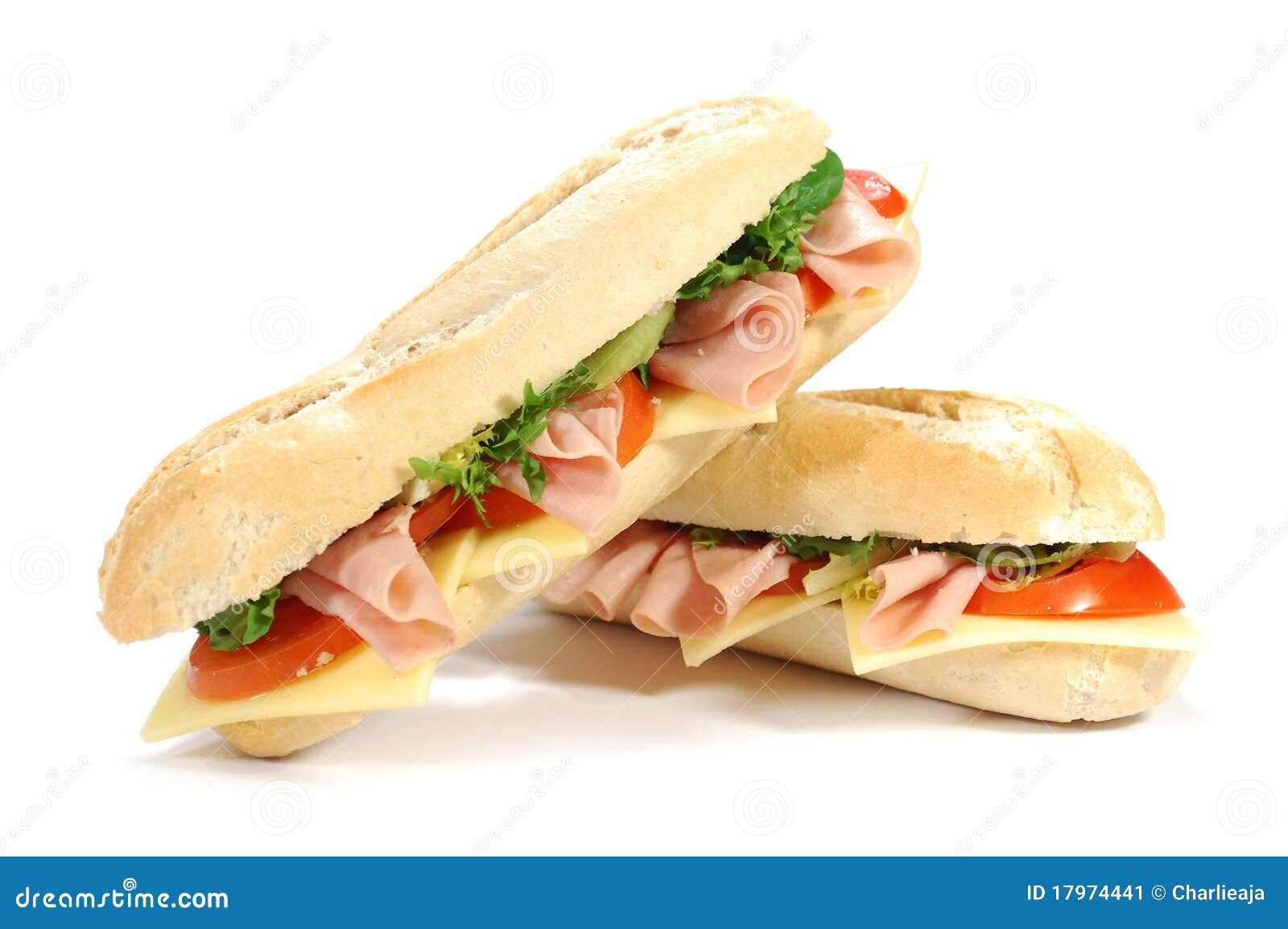 Sub sandwiches stock image. Image of gourmet, health - 17974441