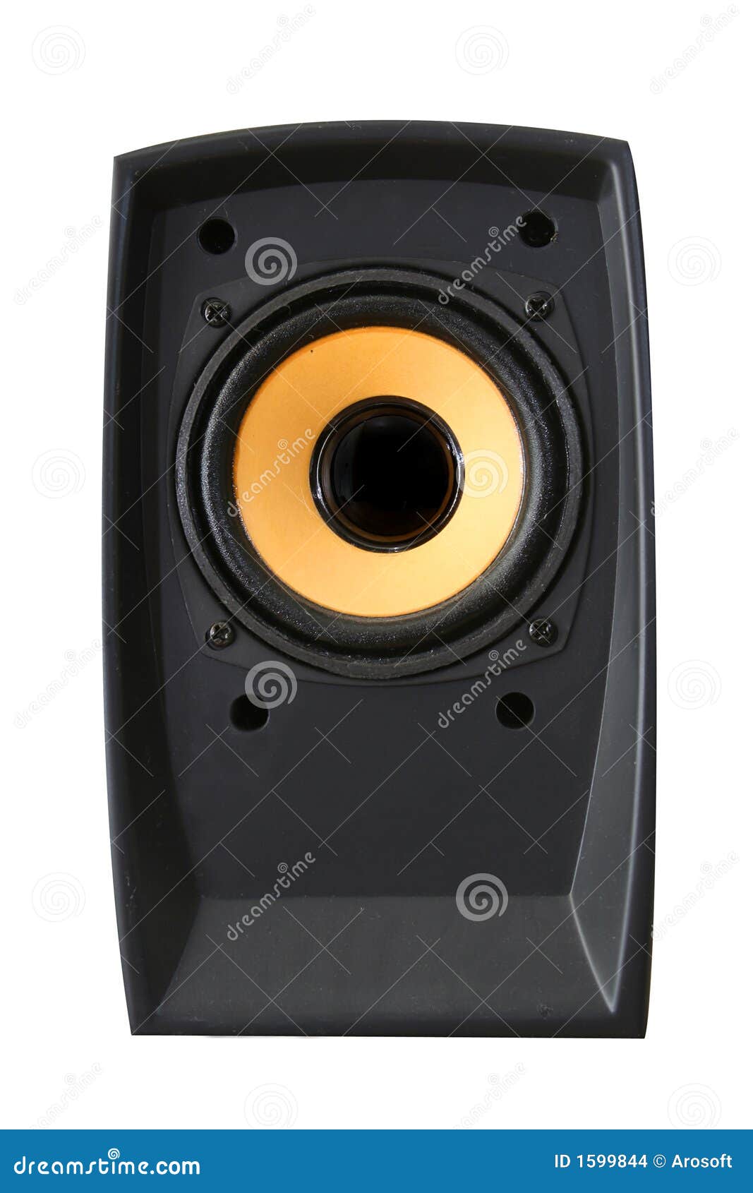 Sub woofer stock photo. Image of watts, stereo, bass, yellow - 1599844