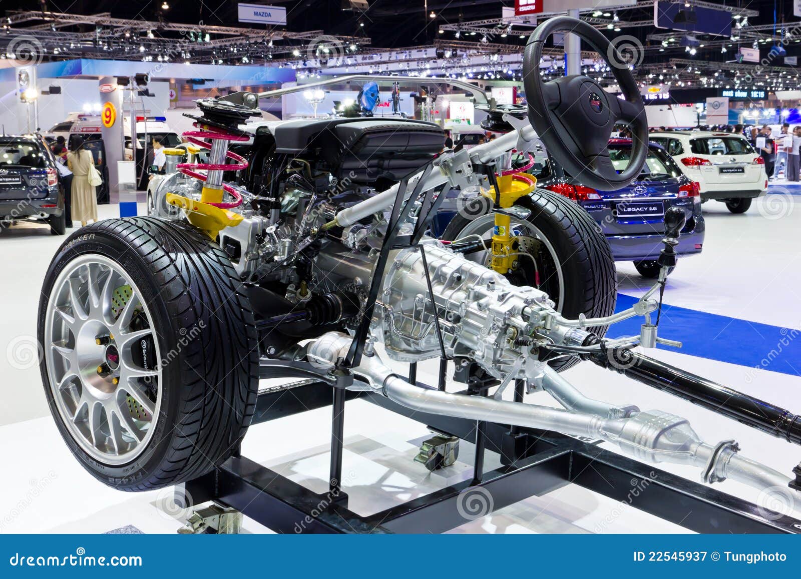 Subaru Car Frame and Engine Editorial Photography - Image of aged ...