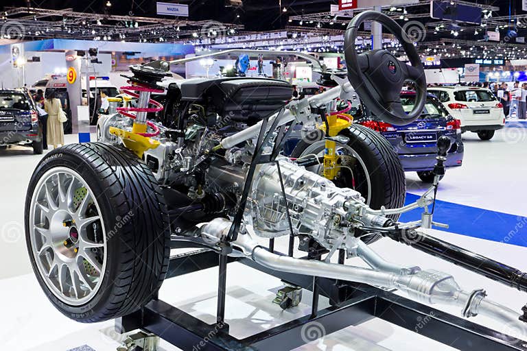 Subaru Car Frame and Engine Editorial Photography - Image of aged ...