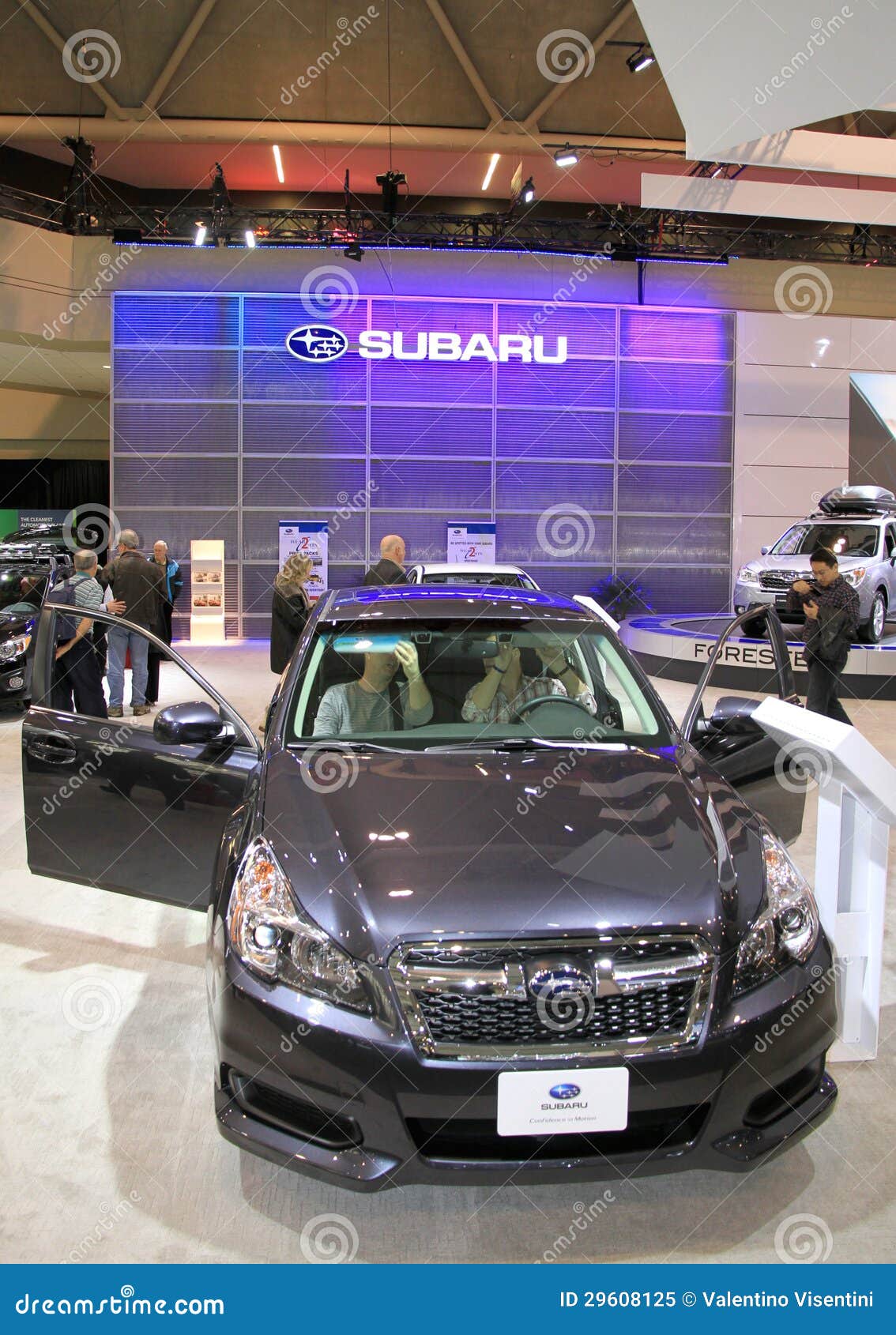 Subaru Sign and New Model editorial image. Image of auto - 29608125