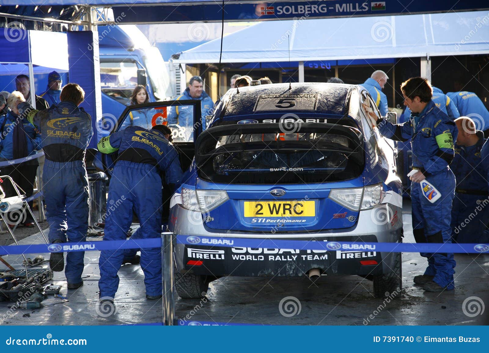 Subaru World Rally Team Garage Editorial Image - Image of britain ...