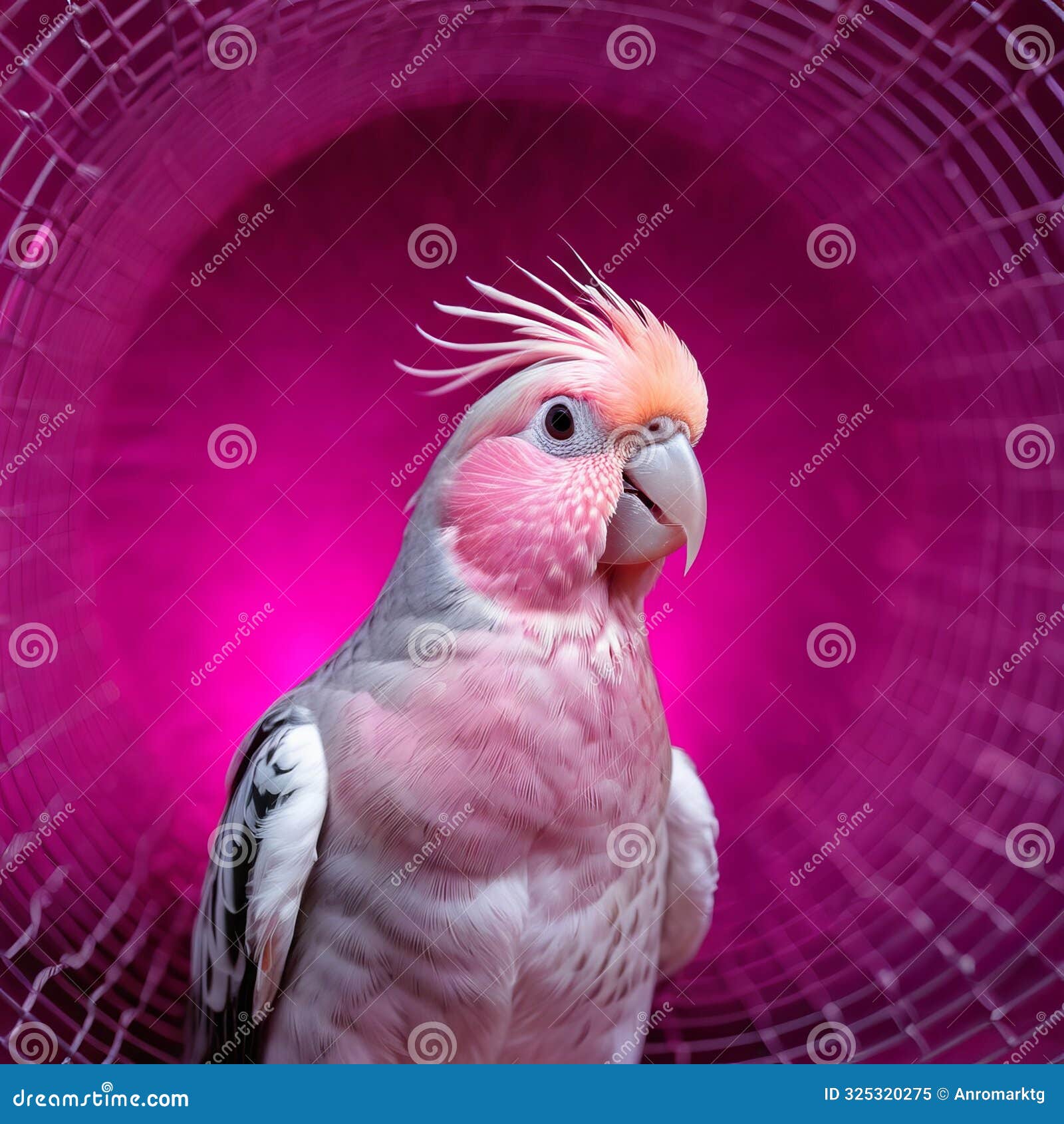 Cockatiel Pink Spores From A Rare Plant Drifting Through The ...