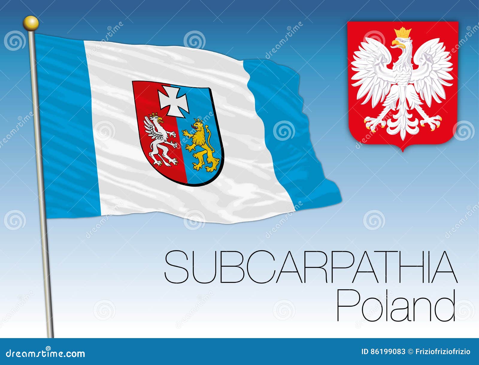 Map Of Subcarpathia Cartoon Vector | CartoonDealer.com #175236795