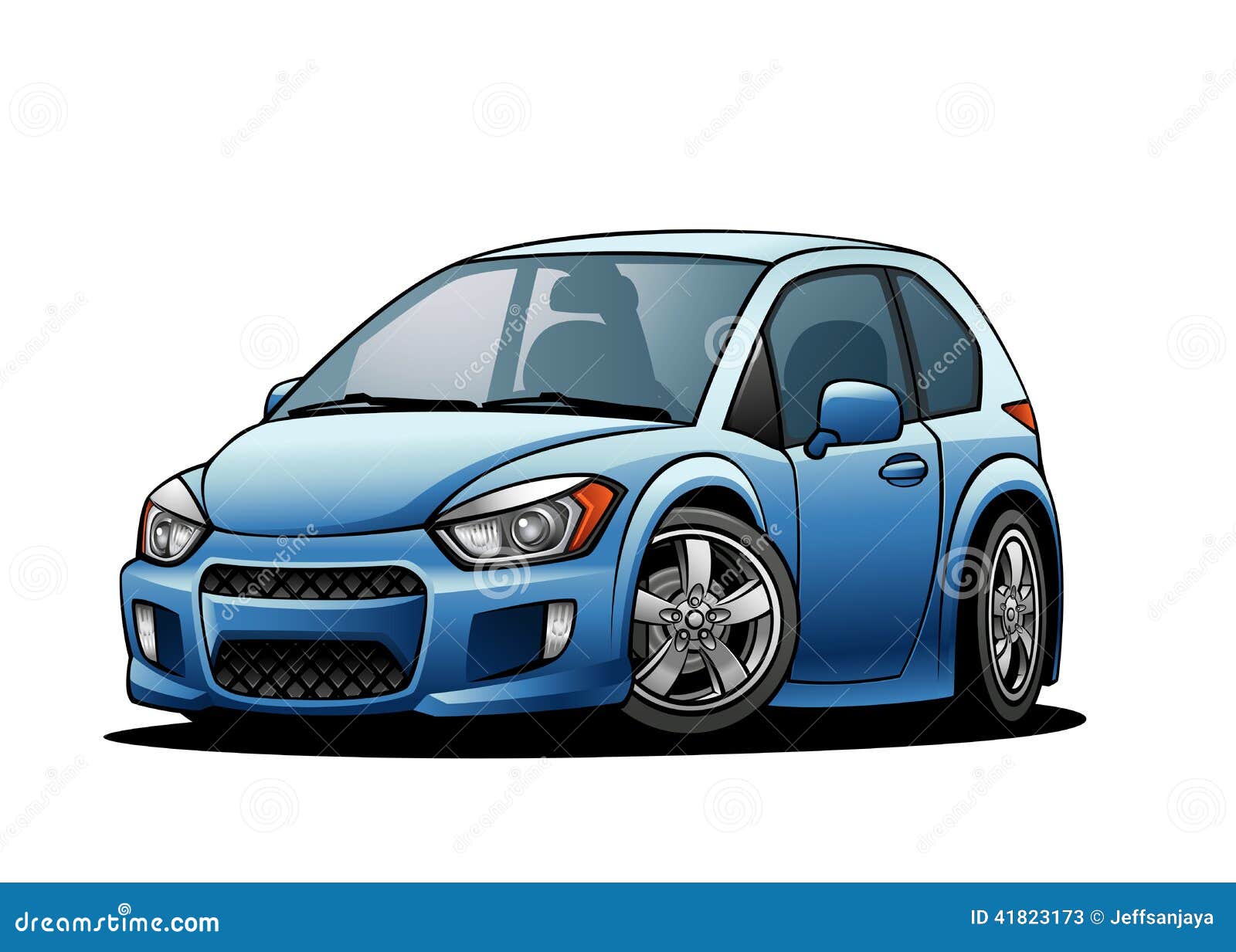 Subcompact Car 04 Vector Illustration | CartoonDealer.com #42168878