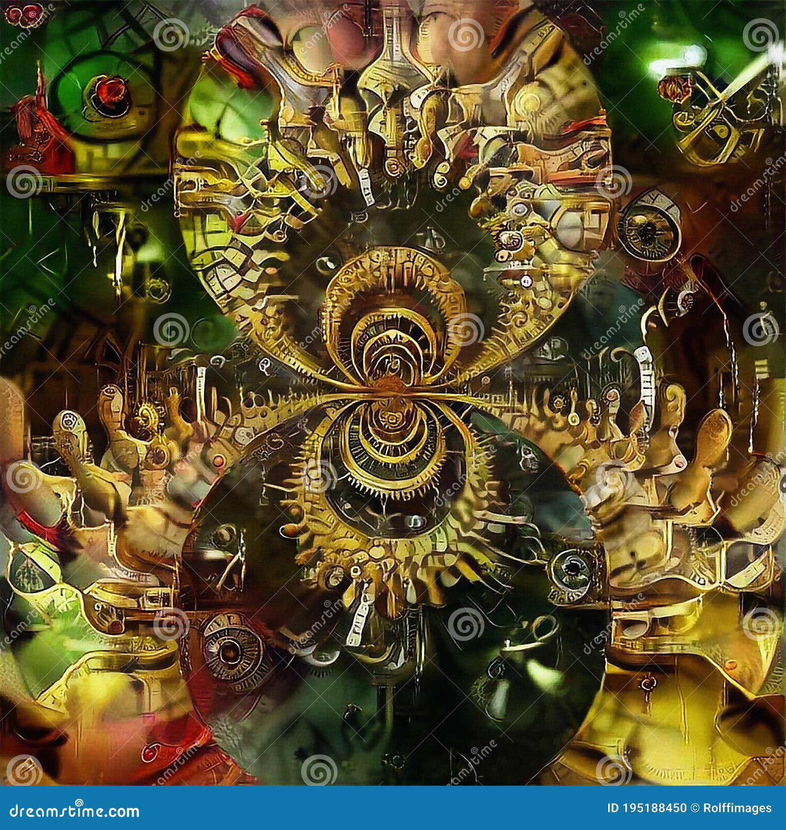 Subconscious visions stock illustration. Illustration of mirrored ...