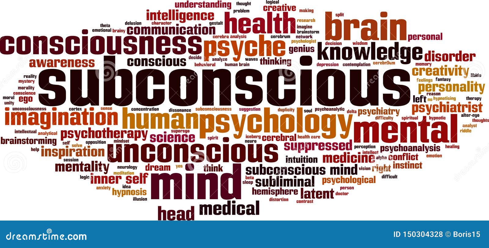 Subconscious word cloud stock vector. Illustration of subconscious ...
