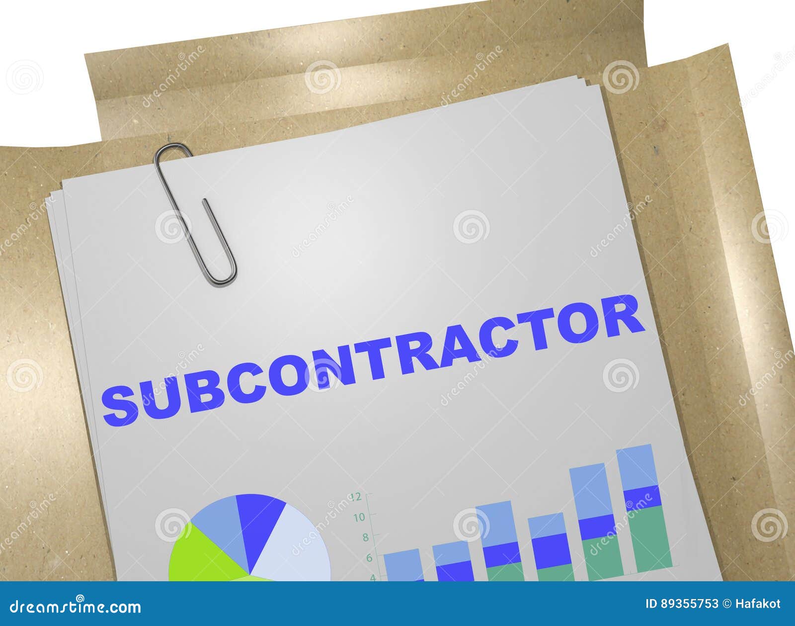 Subcontractor - Business Concept Stock Illustration - Illustration of ...