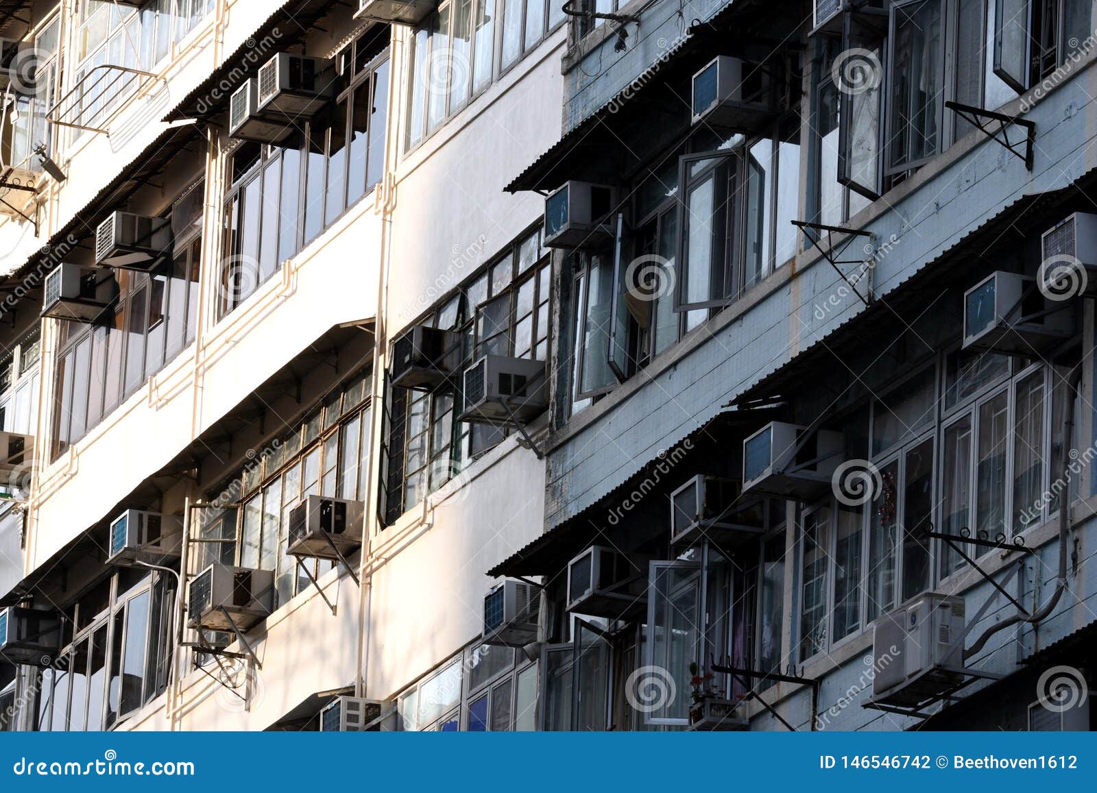 Subdivided Flats in Old Residential Building Stock Photo - Image of ... Subdivided Flats in Old Residential Building Stock Photo - Image of ...
