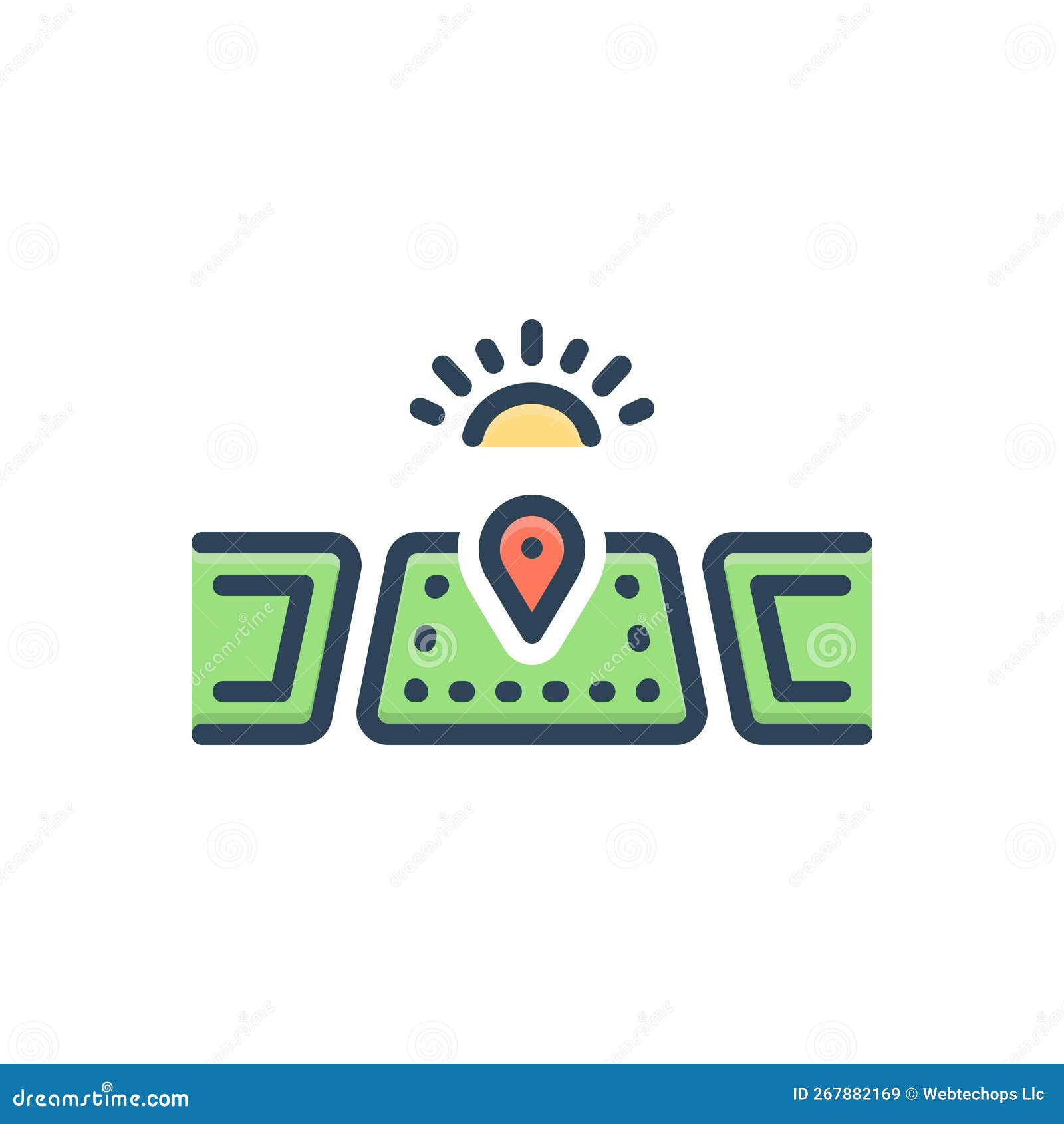 Color Illustration Icon for Subdivision, Branch and Subsection Stock ...