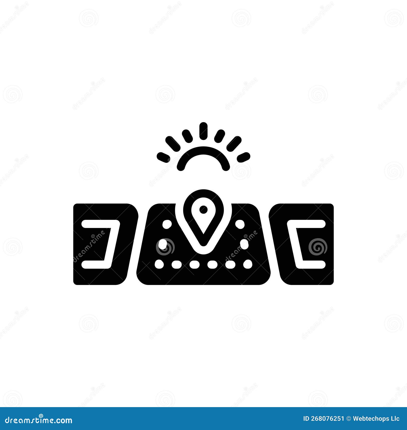 Black Solid Icon for Subdivision, Branch and Subsection Stock ...