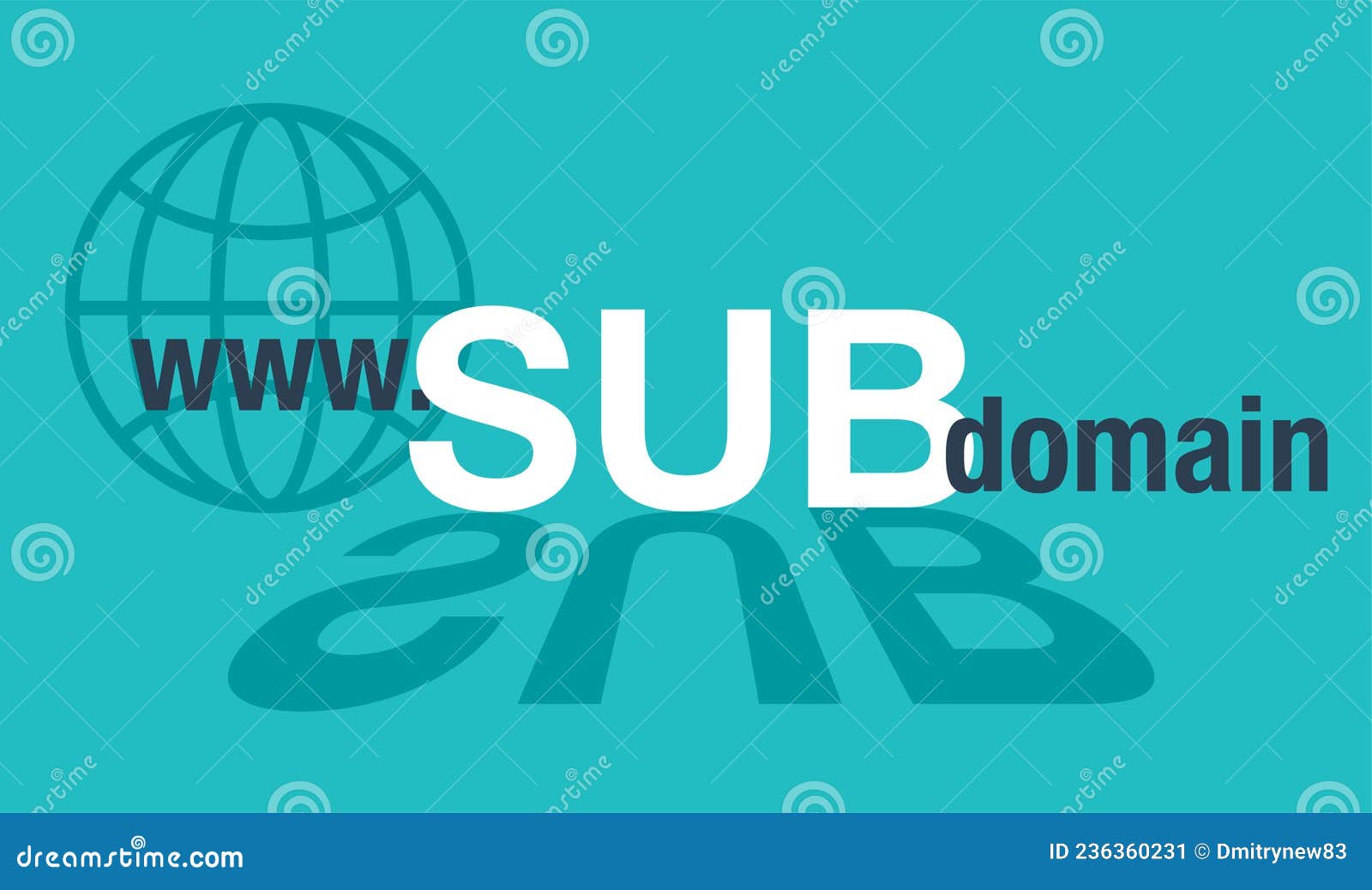 Subdomain - a Part of Another Main Domain Stock Vector - Illustration ...