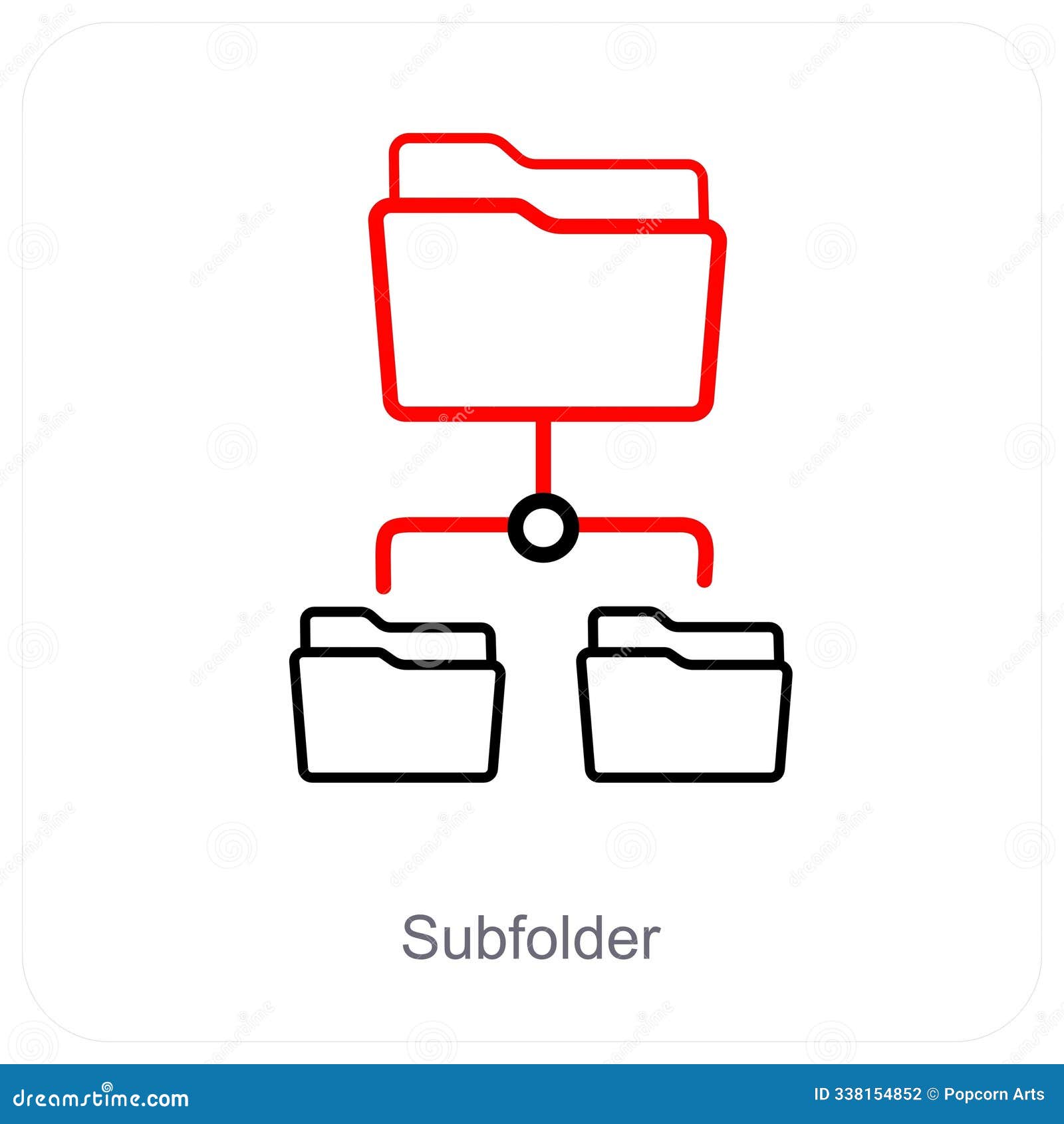Subfolder and Folder Icon Concept Stock Illustration - Illustration of ... Subfolder and Folder Icon Concept Stock Illustration - Illustration of ...