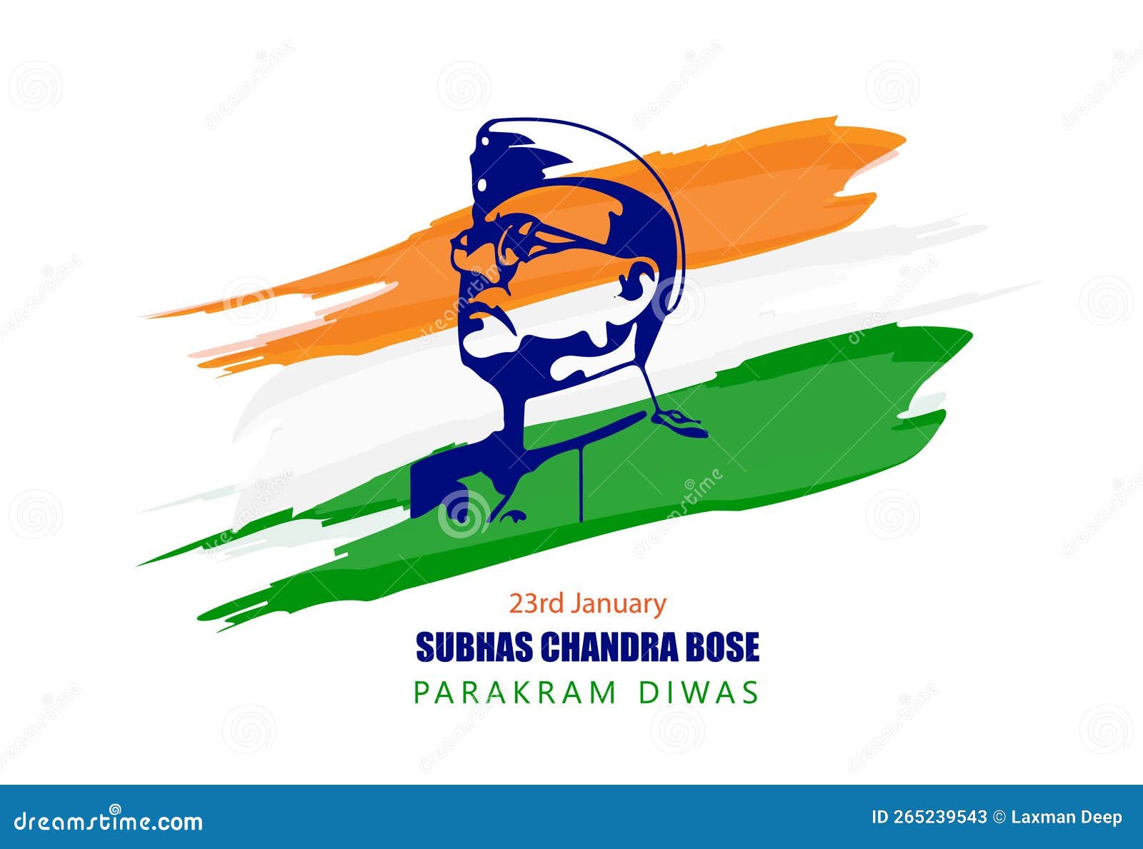 Subhash Chandra Bose Jayanti Banner Design Stock Illustration ...
