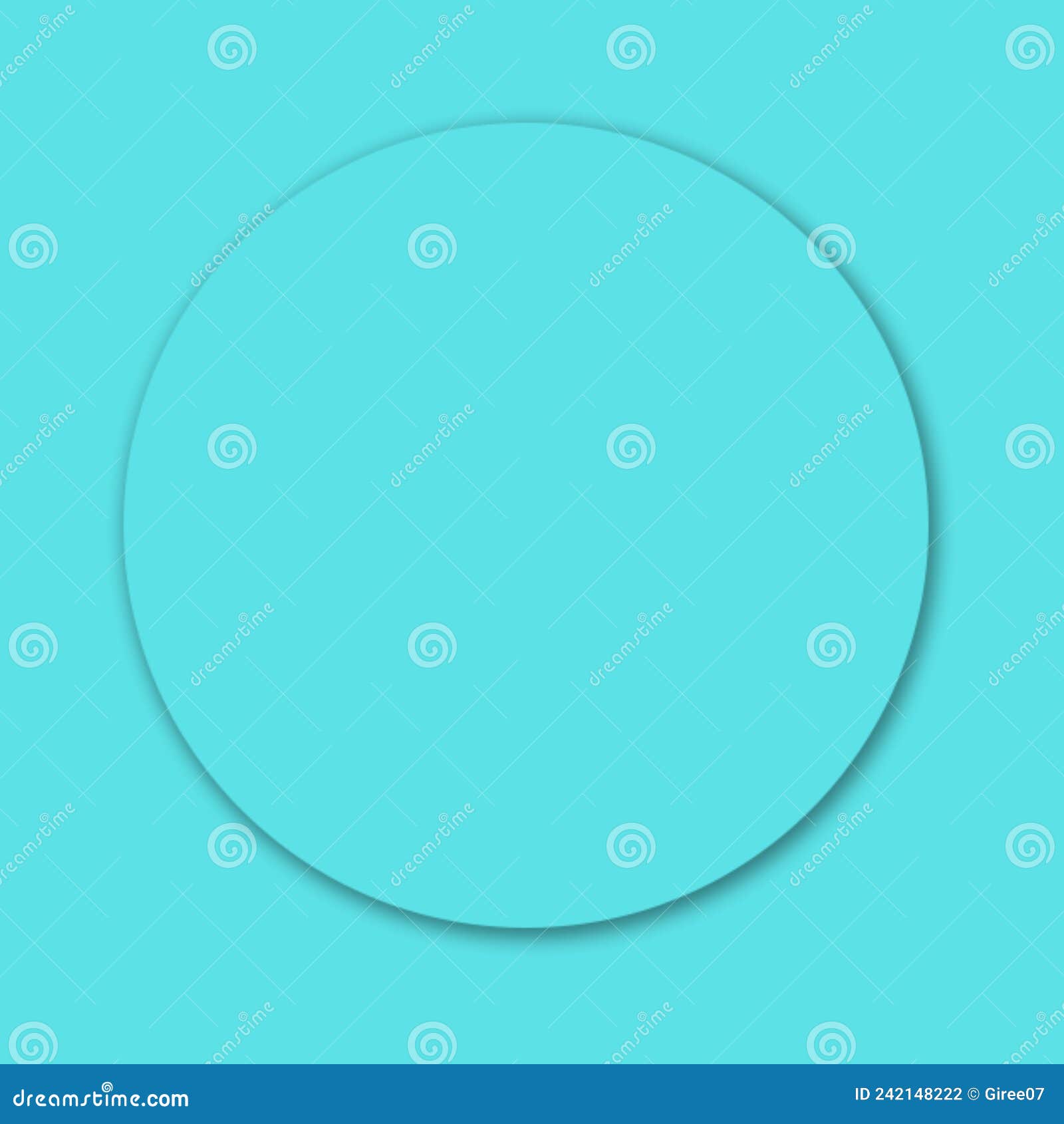 Sky Blue Background with Circle in the Centre Stock Illustration ...