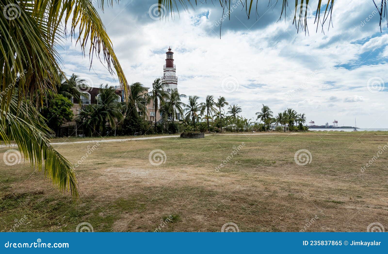 Subic Bay Lighthouse. stock image. Image of pretty, reflection - 235837865
