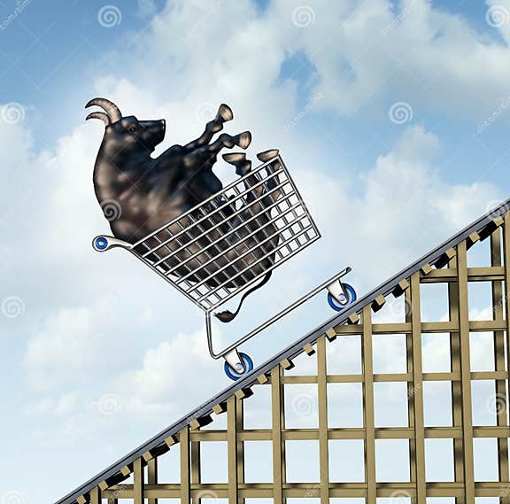 Subida Del Mercado De Acción Stock de ilustración - Ilustración de ...