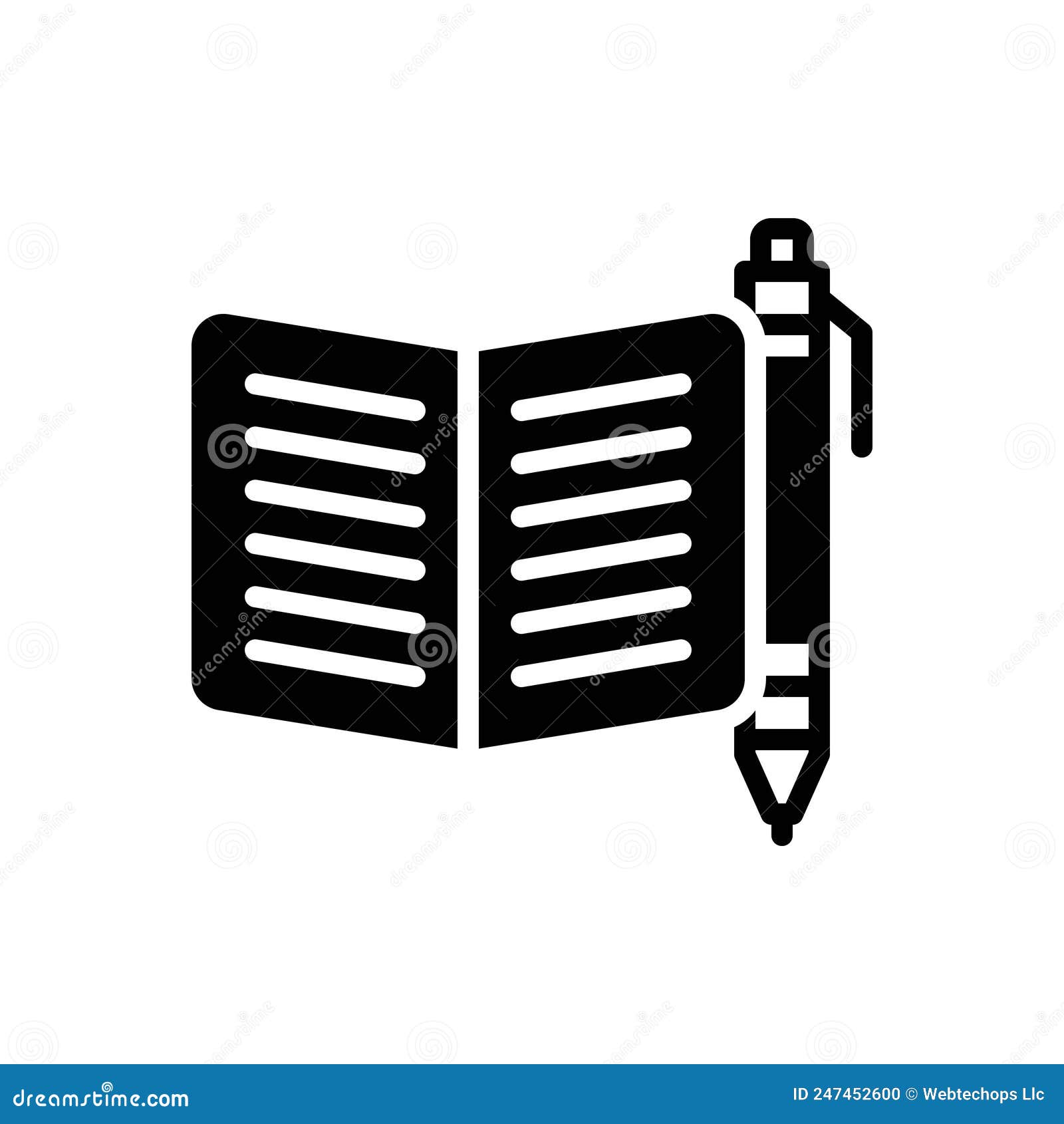 Black Solid Icon for Subject, Context and Text Stock Illustration ...