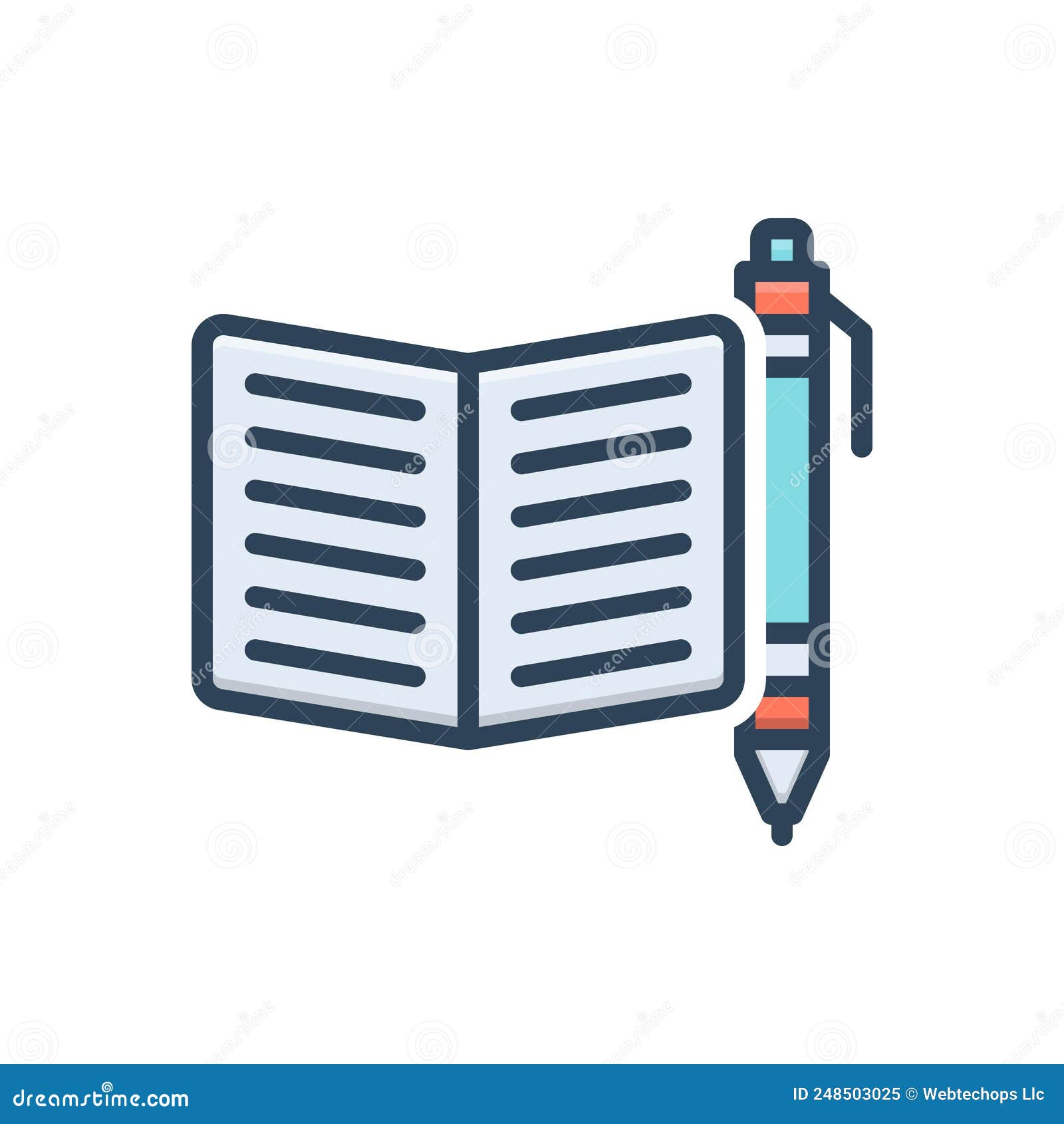 Color Illustration Icon for Subject, Context and Text Stock ...