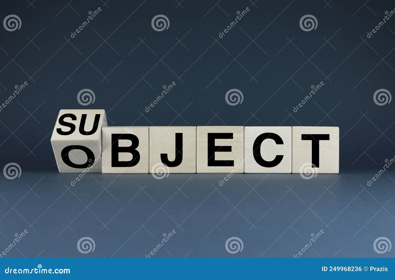 Subject or Object. Cubes Form Words Subject or Object Stock Photo ...