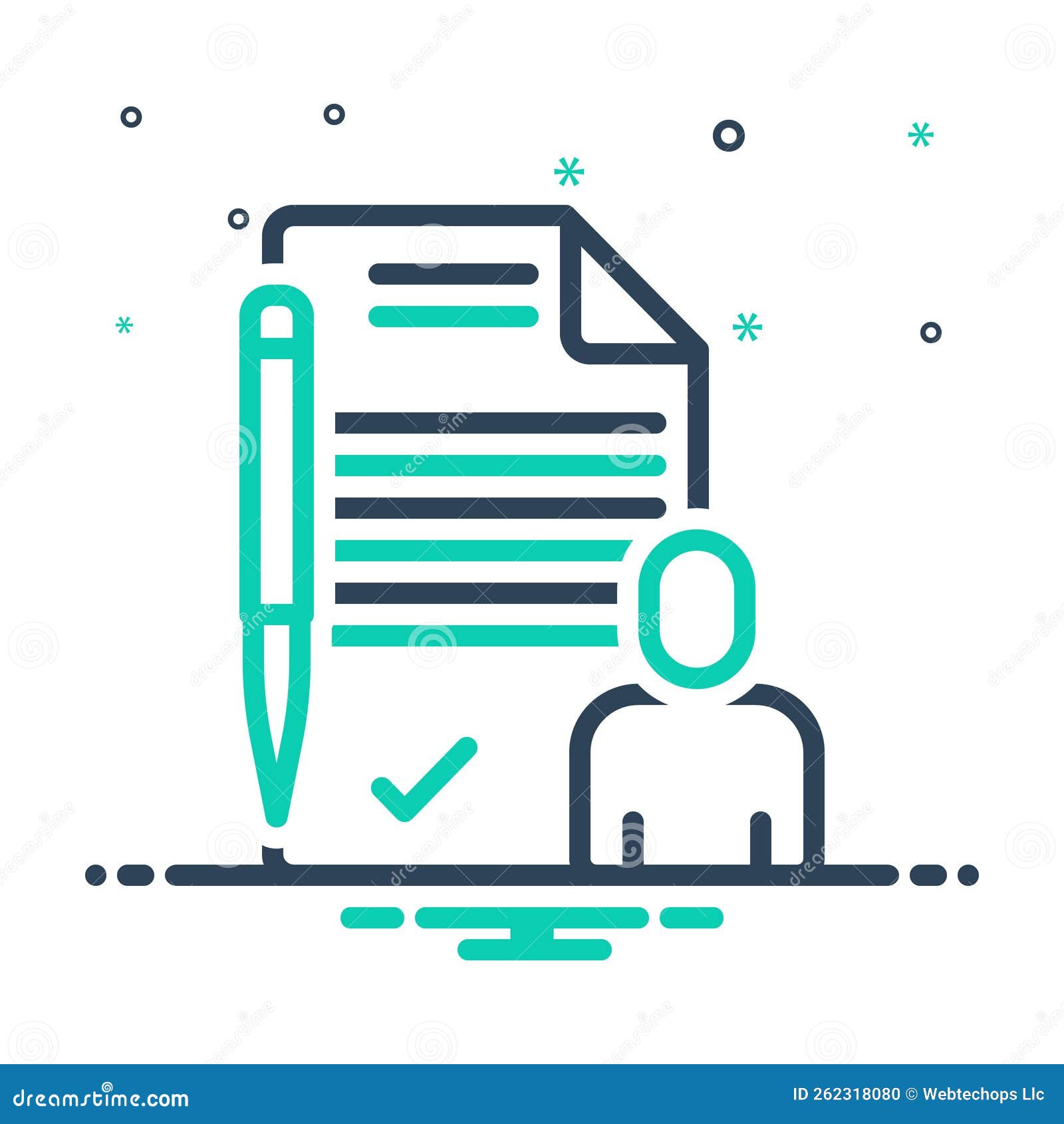 Mix Icon for Subjective, Individual and Content Stock Vector ...