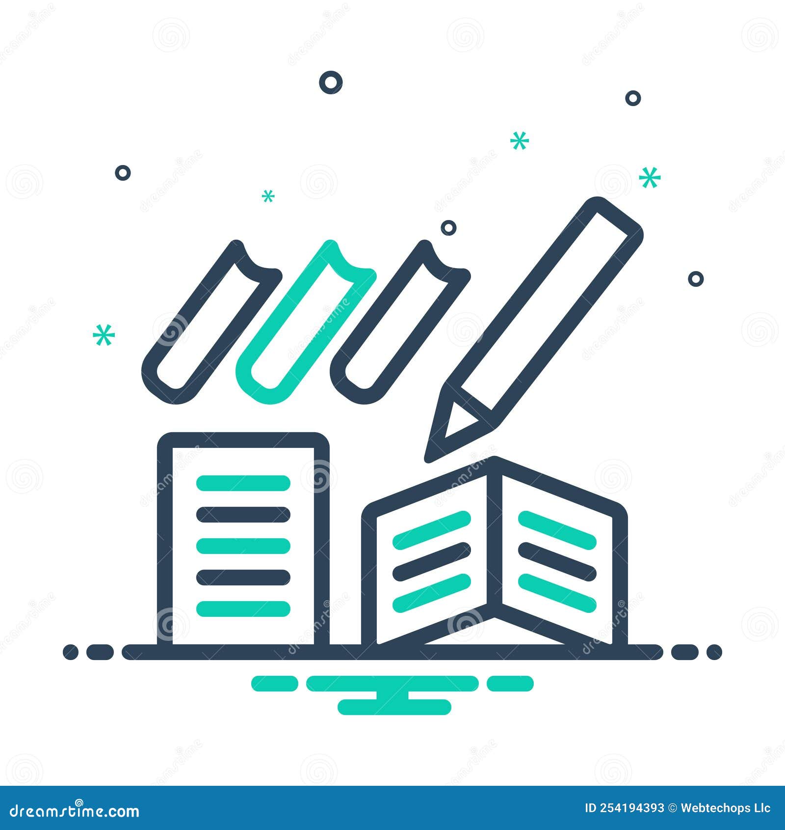 Mix Icon for Subjects, Theme and Topic Stock Illustration ...