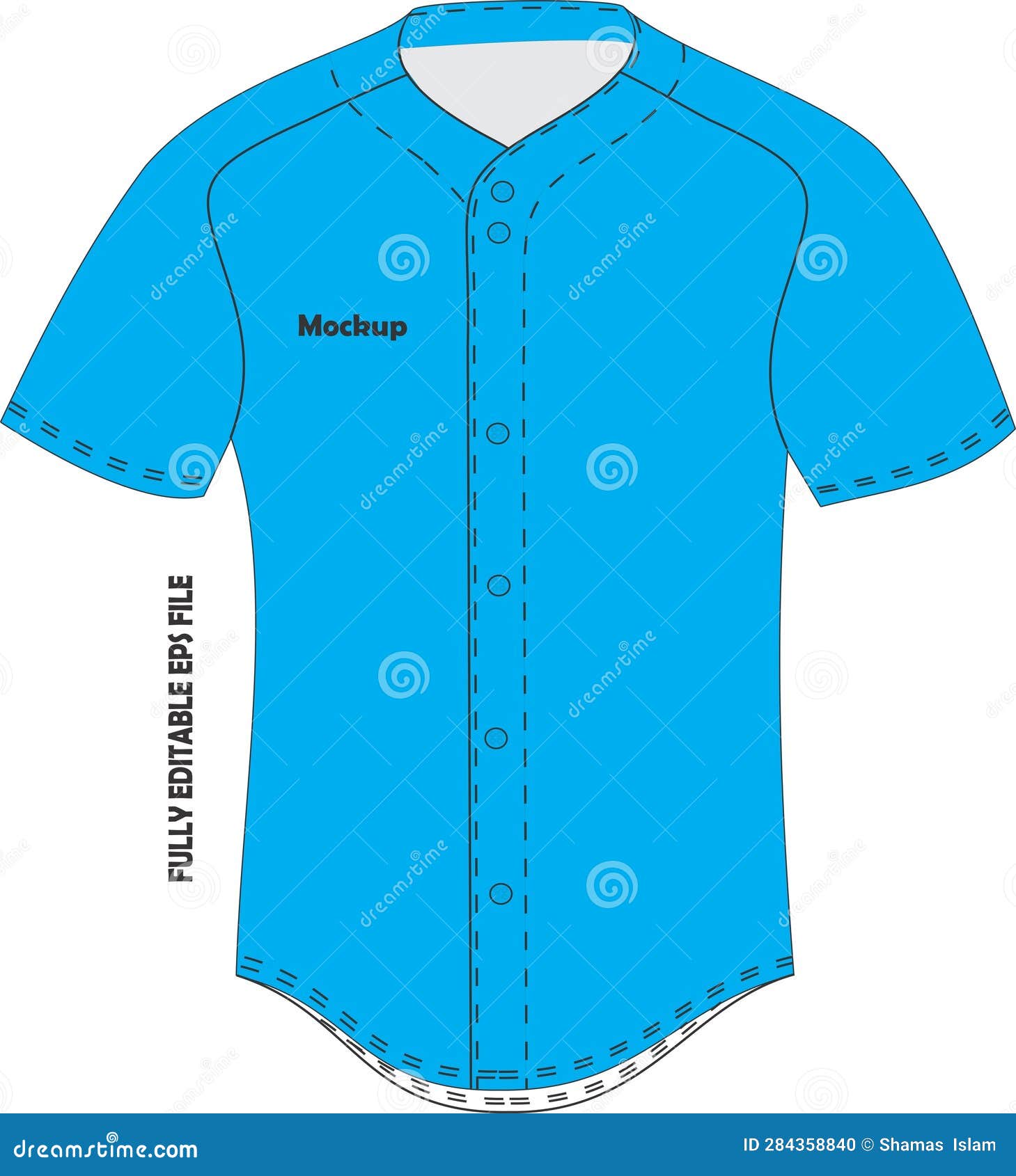 Sublimated Baseball Jersey Mock Ups Templates Stock Vector ...