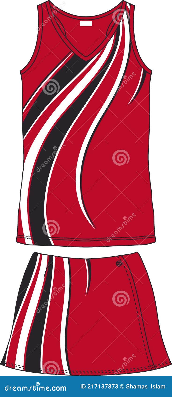 Sublimated Short Sleeve Compression Top And Shorts Templates ...