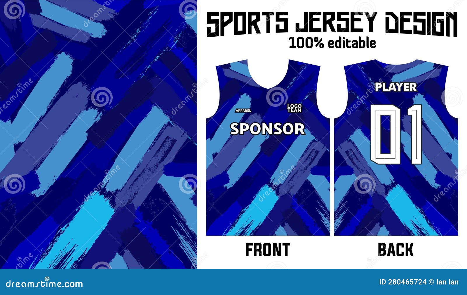 Sublimation Jersey Pattern Background Template Stock Vector ...