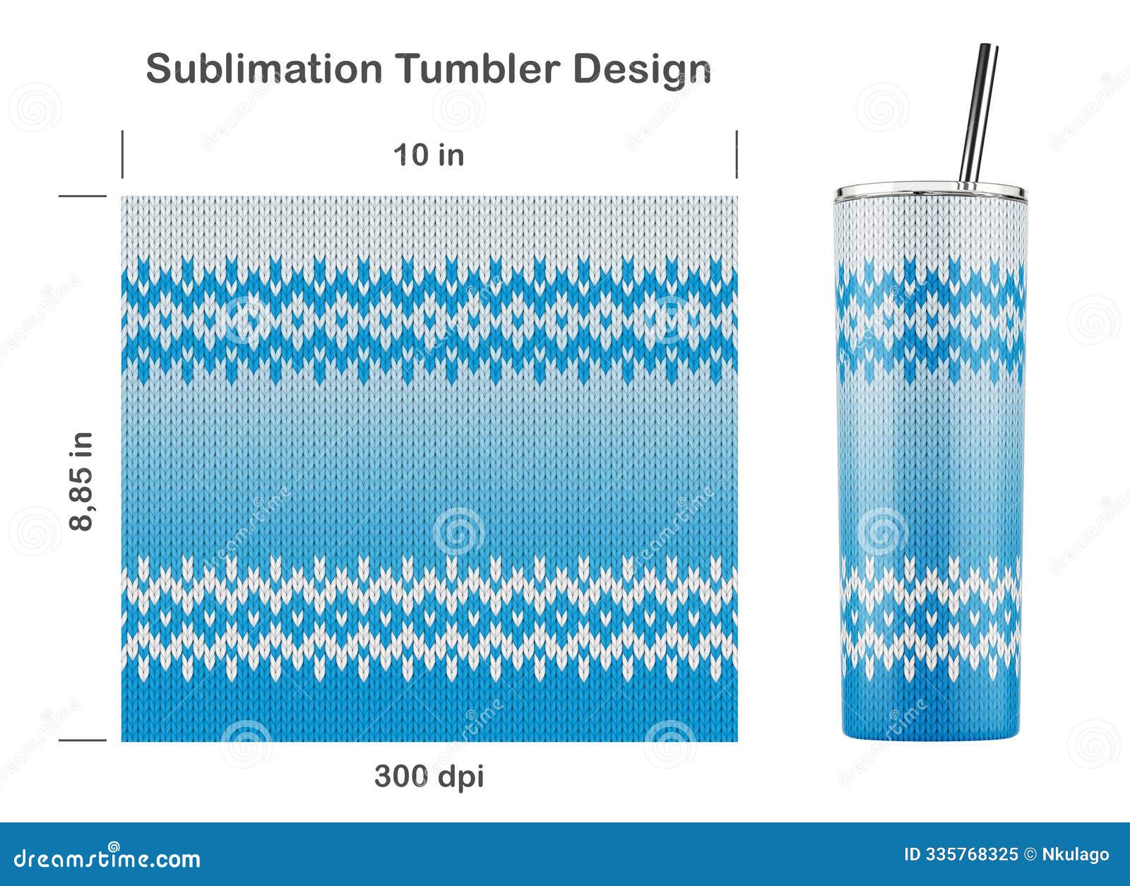 Realistic Knitted Ombre Pattern. Seamless Sublimation Template For 20 ...