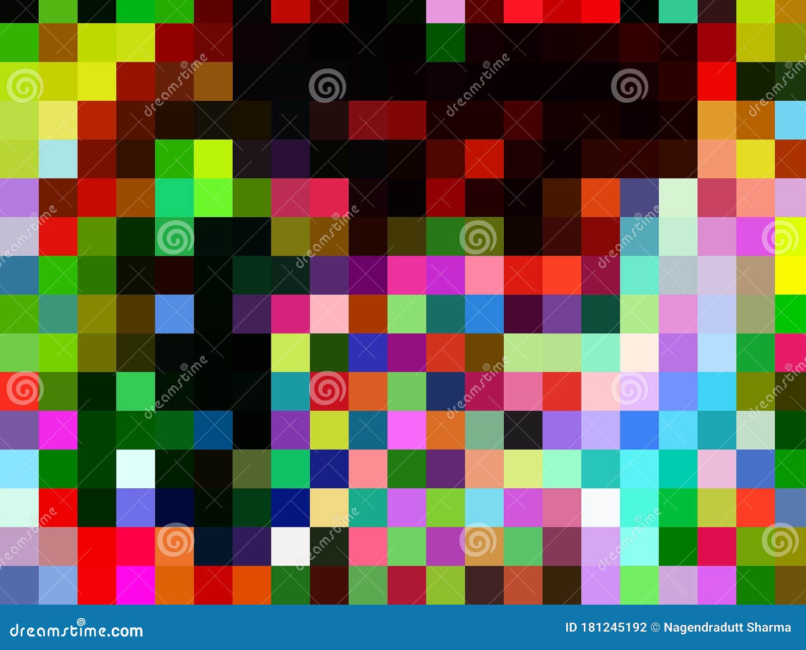 A Sublime Digital Illustration of Colorful Squares and Rectangles ...