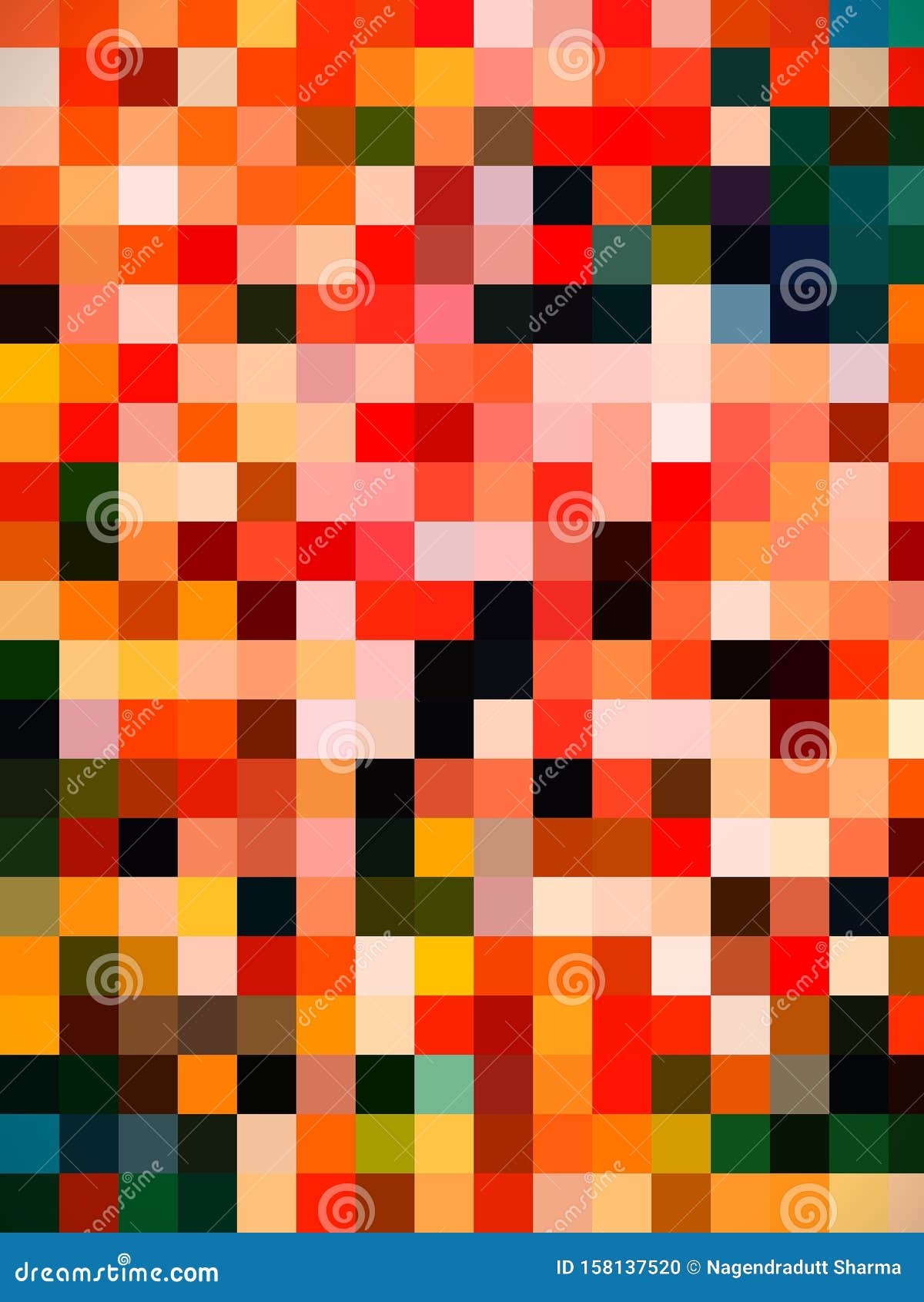 A Sublime Illustration of Colourful Pattern of Squares Stock ...